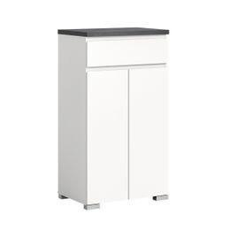 xonox.home Schuhschrank in Weiß - 60x109x40cm (BxHxT)