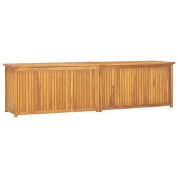 vidaXL Gartenbox aus Teakholz in holzfarbe (B/H/T: 200x53x50 cm)