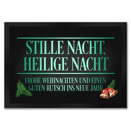 speecheese Fußmatte Stille Nacht heilige Nacht Weihnachten Fußmatte in 35x50 cm