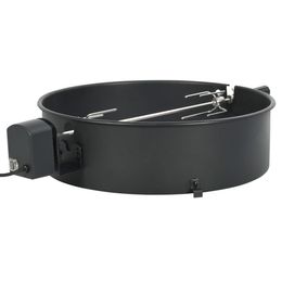 vidaXL Elektrogrill BBQ Rotisserie Ring Set 57 cm Schwarz