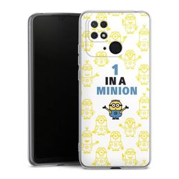 DeinDesign Handyhülle Minions Ich – Einfach unverbesserlich Bob 1 in a Minion, Xiaomi Redmi 10C Silikon Hülle Bumper Case Handy Schutzhülle, weiß