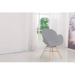 Kayoom 4-Fußstuhl Stuhl Amalia 110 2er-Set (2 St), grau, Grau