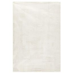Idimex Teppich BOW, Teppich waschbar 200x300 beige Kurzflor Wohnzimmerteppich rutschfest, beige|gelb, beige