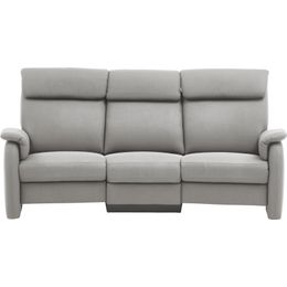 3-Sitzer Home Affaire, B:218cm H:107cm T:104cm, grau, Sofas, "Turin mit Steckdose und USB-Port auch in Easy care-Bezug", 2 x vollmotorische