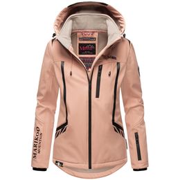 Marikoo Damen Softshelljacke "Mount-Cho-Oyu", rosa, Gr. S, Obermaterial: 95% Polyester, 5% Elasthan; Futter: 100% Polyester; Ärmelfutter: 100%