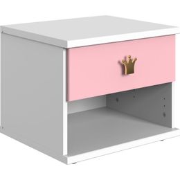 Nachtkommode wimex, B:46cm H:38cm T:40cm, rosa, Spanplatte, Sideboards, "Cindy2"