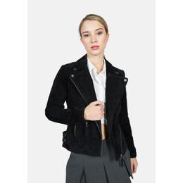 Freaky Nation Damen Lederjacke "Taxi Driver-FN", schwarz, Gr. XXXL, Oberstoff: 100% Leder; Futter: 100% Polyester, Jacken