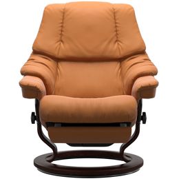Relaxsessel stressless, B:88cm H:98cm T:77cm, braun, Leder BATICK: BATICK ist ein leicht korrigiertes, durchgefärbtes und genarbtes Möbelleder, bei