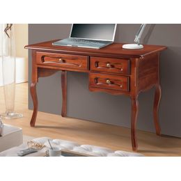 Schreibtisch Home Affaire, B:100cm H:81cm T:61cm, braun, Büro, Tische, "Principessa", Breite 100 cm