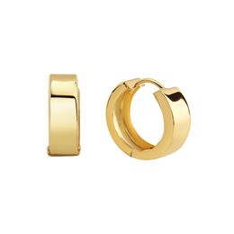 Diamonds by Ellen K. Damen Paar Creolen "333 Gelbgold 17mm Durchmesser", one-size, Gold, gelb, FASCINATION BY ELLEN K., Gold, Ohrringe