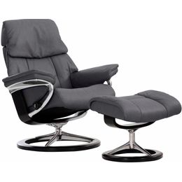 Relaxsessel stressless, B:88cm H:101cm T:78cm, grau, Leder BATICK: durchgefärbtes und genarbtes Möbelleder;Leder PALOMA: durchgefärbtes