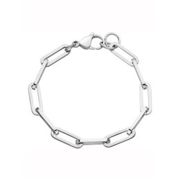 Jobo Damen Armband, 23cm, Edelstahl, silber, Edelstahl, Armb&auml;nder, Edelstahl 23 cm