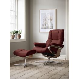 Relaxsessel stressless, B:83cm H:102cm T:74cm, rot, Microfaser DINAMICA (88% Polyester, 12% Polyurethan), Wohnzimmer, Sessel, "Mayfair", mit Hocker,