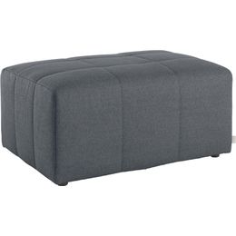 Polsterhocker, B:90cm H:44cm T:65cm, grau, LeGer Home by Lena Gercke, 100% Polyester, Hocker, "Maileen", passend zur Polsterserie "Maileen", Teil der