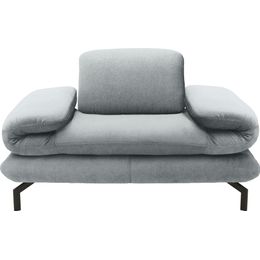 Sessel, B:139cm H:83cm T:98cm, silber, LOOKS by Wolfgang Joop, 100% Polyester, Wohnzimmer, Sessel, "LOOKS XIII Loungesessel", Wahlweise mit Arm- und