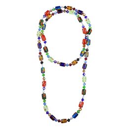 Damen Lange Kette "Mailand", bunt, Basic, Collezione Alessandro, Glas, Halsketten, mit Glasperlen