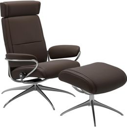 Relaxsessel stressless, B:80cm H:98cm T:75cm, braun, Leder BATICK: BATICK ist ein leicht korrigiertes, durchgefärbtes und genarbtes Möbelleder, bei