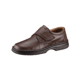 Helix Herren Klettschuh, Gr. 43, braun, Glattleder, Schuhe