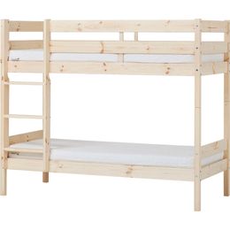 Etagenbett Hoppekids, B:81cm H:140cm L:166cm, beige, Kinderzimmer, Etagenbetten, "ECO Comfort Kinderbett 90x200 oder 70x160 aus Massivholz in 4