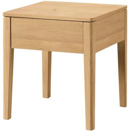 Nachtkonsole Hasena, B:43cm H:48cm T:43cm, beige, Massivholz, Sideboards, "Styly"