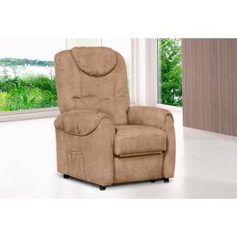 Sit & More TV-Sessel SIT & MORE, B:75cm H:110cm T:92cm, braun, Kunstleder SOFTLUX;Luxus-Microfaser ALTARA NUBUCK (100% Polyester);Luxus-Microfaser ALTARA NUBUCK