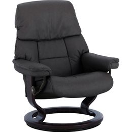 Relaxsessel stressless, B:79cm H:98cm T:76cm, schwarz, Leder BATICK: BATICK ist ein leicht korrigiertes, durchgefärbtes und genarbtes Möbelleder, bei