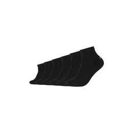 s.Oliver Herren Kurzsocken "Kurzsocken 6er Pack", Gr. 43, schwarz, 76% Baumwolle, 23% Polyamid, 1% Elasthan, uni, Socken