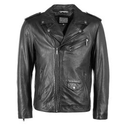 JCC Herren Lederjacke "3102168", schwarz, Gr. 54, Obermaterial: 100% Lammleder; Lining 50% Polyester; 50% Baumwolle; Arm lining: 100% Polyester,