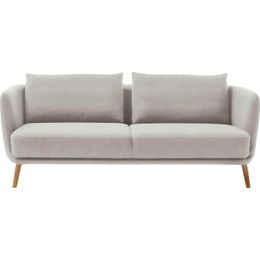 Schöner Wohnen Kollektion 3-Sitzer, B:210cm H:71cm T:91cm, grau, SCHÖNER WOHNEN-KOLLEKTION, 16% Baumwolle, 79% Polyester, 5% Polyacryl, Sofas, "Pearl - 5 Jahre