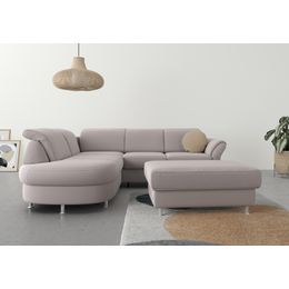 Sit & More Ecksofa SIT & MORE, B:250cm H:78cm T:212cm, beige, Webstoff (100% Polyester);Struktur weich (90% Polyester, 10% Polyamid);Luxus-Micofaser Euphoria