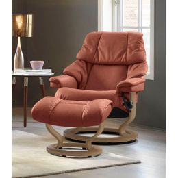 Relaxsessel stressless, B:79cm H:98cm T:75cm, rot, Leder BATICK: BATICK ist ein leicht korrigiertes, durchgefärbtes und genarbtes Möbelleder, bei dem