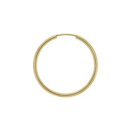 Vivance Damen Paar Creolen "585/- Gelbgold glanz 30mm", one-size, Gold, gelb, Gold, Ohrringe