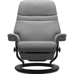 Relaxsessel stressless, B:79cm H:103cm T:78cm, grau, Leder BATICK: BATICK ist ein leicht korrigiertes, durchgefärbtes und genarbtes Möbelleder, bei