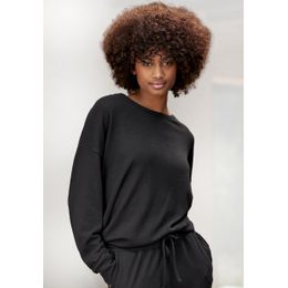 Lascana Damen Strickpullover, Gr. 32, schwarz, Strick, Obermaterial: 68% Polyester, 30% Viskose, 2% Elasthan, unifarben, Pullover