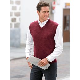 Marco Donati Herren V-Ausschnitt-Pullover "Pullunder", rot, Gr. 46, unifarben, 100% Schurwolle, Pullover