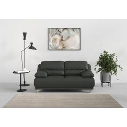 2-Sitzer COTTA, B:180cm H:86cm T:93cm, grau, 100% Echtleder, Sofas, "Maranello"