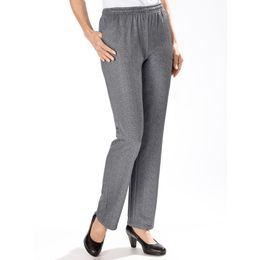 Classic Basics Damen Jerseyhose, grau, Gr. 205, gemustert, 100% Polyester, Hosen