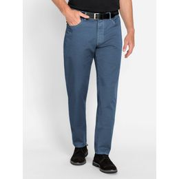 CLASSIC Herren 5-Pocket-Hose, blau, Gr. 48, unifarben, 97% Baumwolle, 3% Elasthan, Hosen
