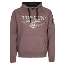 Top Gun Damen Kapuzenpullover "Simulator TG20191025", braun, Gr. M, Obermaterial: 50% Baumwolle / 50% Polyester, Pullover