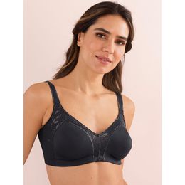 Naturana Damen Minimizer-BH, Gr. 100, schwarz, 81% Polyamid, 19% Elasthan, Spitze:36% Elasthan, 64% Polyamid, BHs