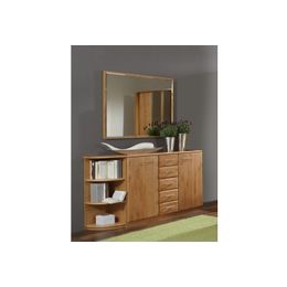 Kombikommode Wiemann, B:125cm H:89cm T:37cm, beige, Schlafzimmer, Sideboards, "Lausanne, teilmassive Erle, stilvoller Landhausstil", Made in Germany