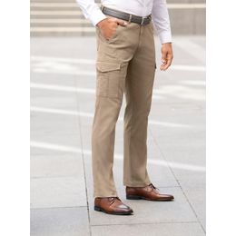 CLASSIC Herren Webhose, beige, Gr. 56, unifarben, 98% Baumwolle, 2% Elasthan, Hosen
