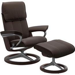 Relaxsessel stressless, B:93cm H:103cm T:79cm, braun, Leder BATICK: BATICK ist ein leicht korrigiertes, durchgef&auml;rbtes und genarbtes M&ouml;belleder, bei