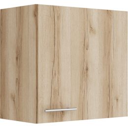 Hängeschrank Optifit, B:60cm H:57,6cm T:34,6cm, braun, Spanplatte, Küche, Schränke, "Bella", Breite 60 cm, 1 Tür, 1 Einlegeboden