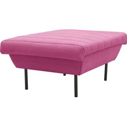 Hocker, B:70cm H:45cm T:70cm, rosa, LOOKS by Wolfgang Joop, 100% Polyester, Wohnzimmer, Hocker, "LOOKS IX", Quersteppung, passend zur Serie LOOKS IX