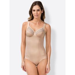 MMTC Damen Body, Gr. 80, beige, 75% Polyamid, 25% Elasthan, unifarben, Bodys