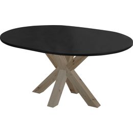 M&auml;usbacher Esstisch M&Auml;USBACHER, B:130cm H:78cm T:130cm, grau, Garten, Tische, Untergestell Sternform