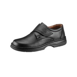 Helix Herren Klettschuh, Gr. 43, schwarz, Glattleder, Schuhe