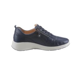 Waldläufer WALDLÄUFER Damen Schnürschuh, Gr. 6, blau, Glattleder, Schuhe