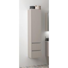Hochschrank Welltime, B:35cm H:160cm T:35cm, grau, FSC-zertifizierter Holzwerkstoff, Badezimmer, Schränke, "Urban", Schubladen mit Softclose,